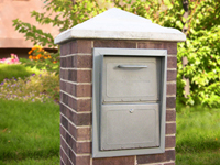 Locking Mailbox Pillar